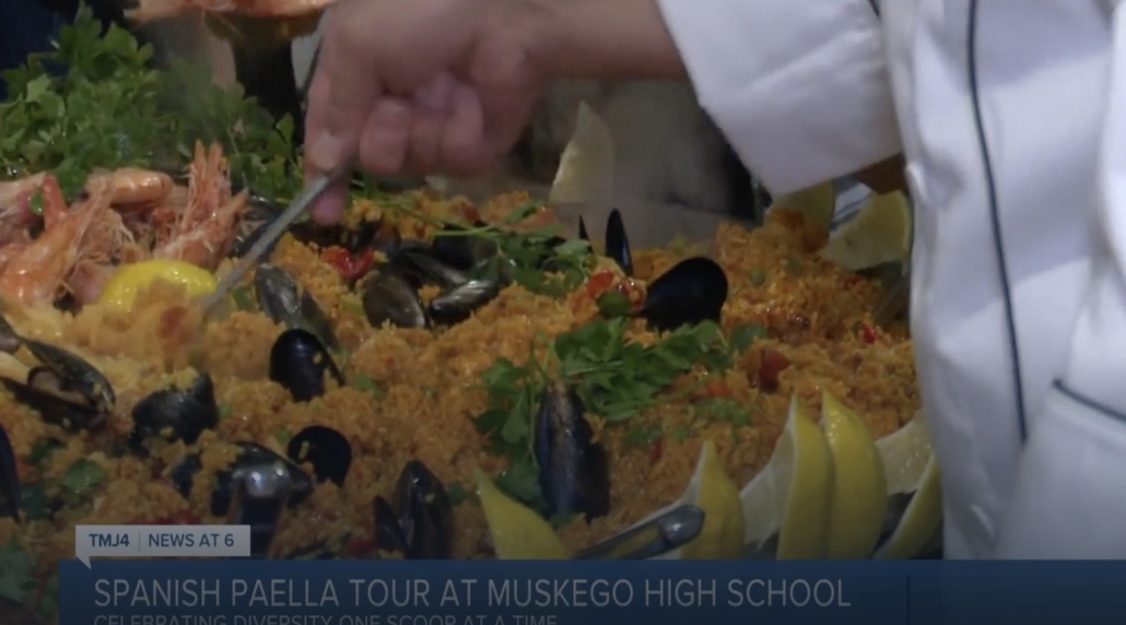 Authentic Spanish Dish Served to High School Students